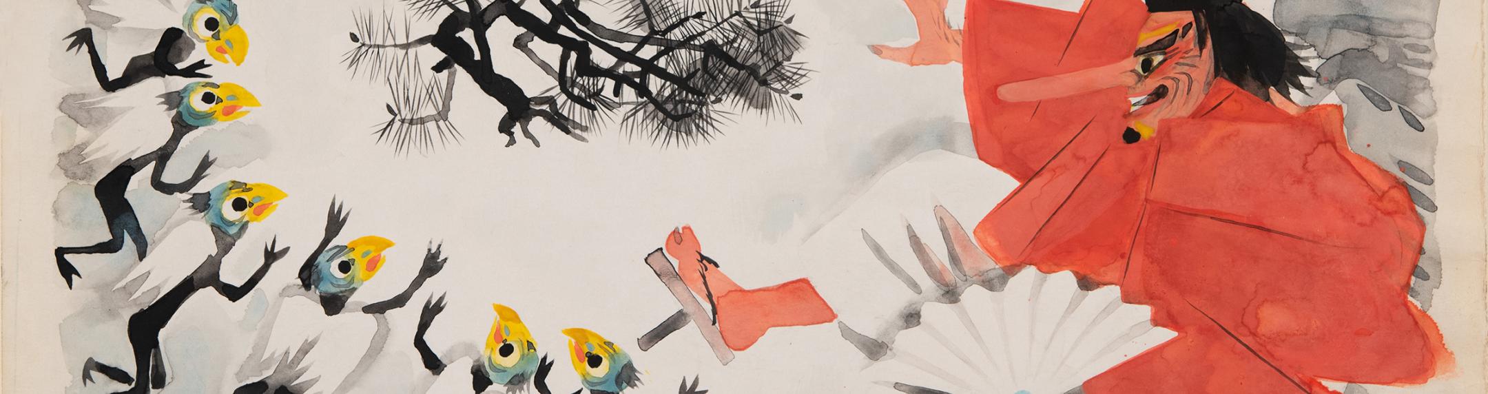 Modern Art for an Old Tale: Fuku Akino's Illustrations for "The Dwarf ...